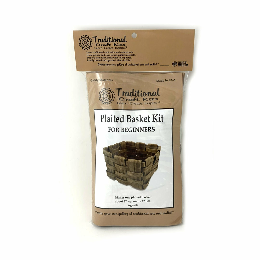 Plaited Basket Kit for Beginners, Basket Weaving Kit, Traditional Craft ...