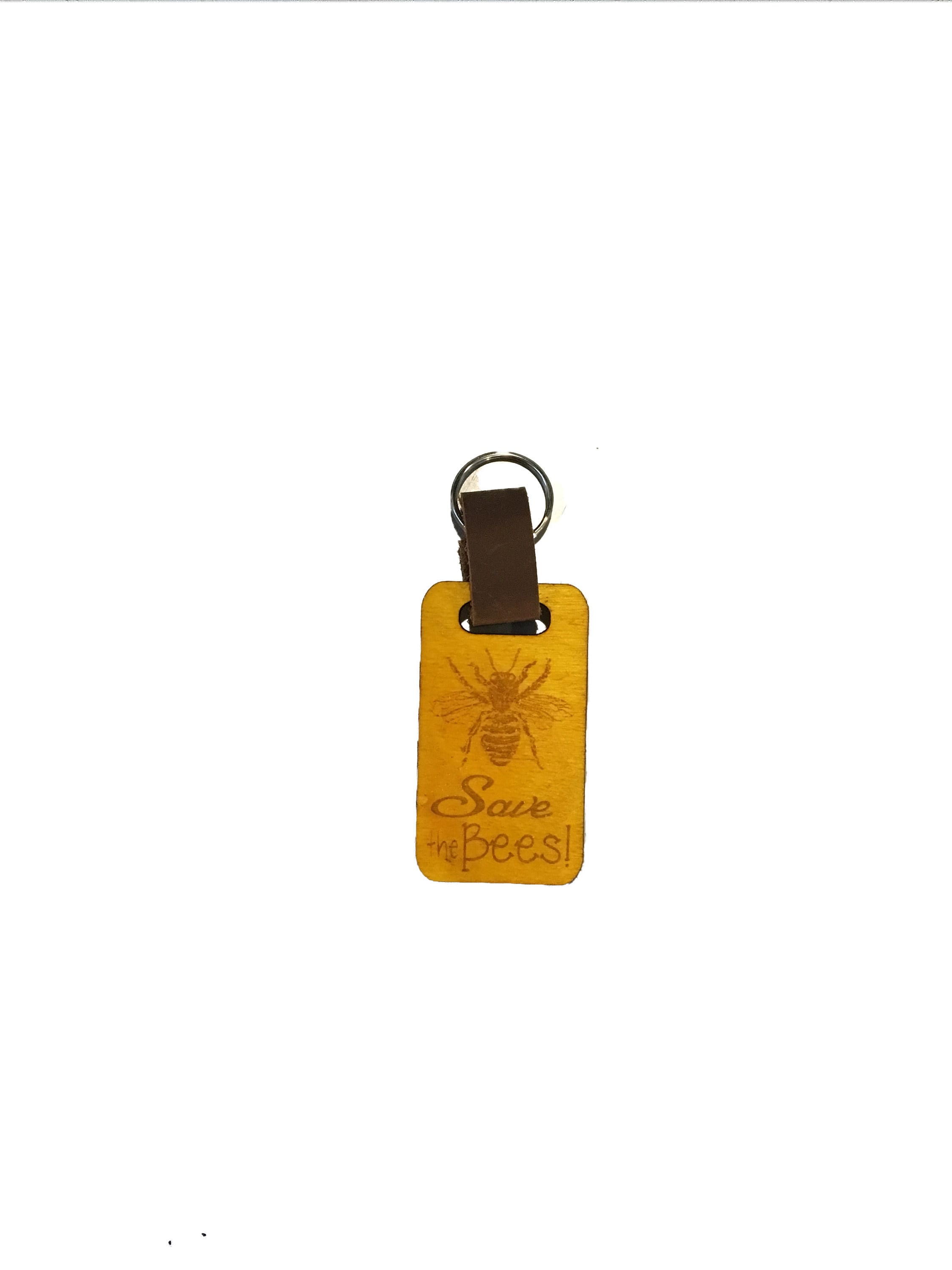 Wooden Key Fob Lasered Honey Bee Save the Bees, Bee Key Chain - Etsy