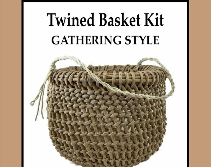 Gathering Twined Basket Kit, Basket Weaving Kit, Traditional Craft Kit ...