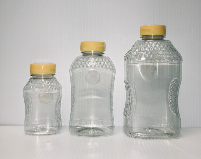 6 Pack Plastic Hourglass Squeeze Honey Container, Honey Bottles, Honey ...