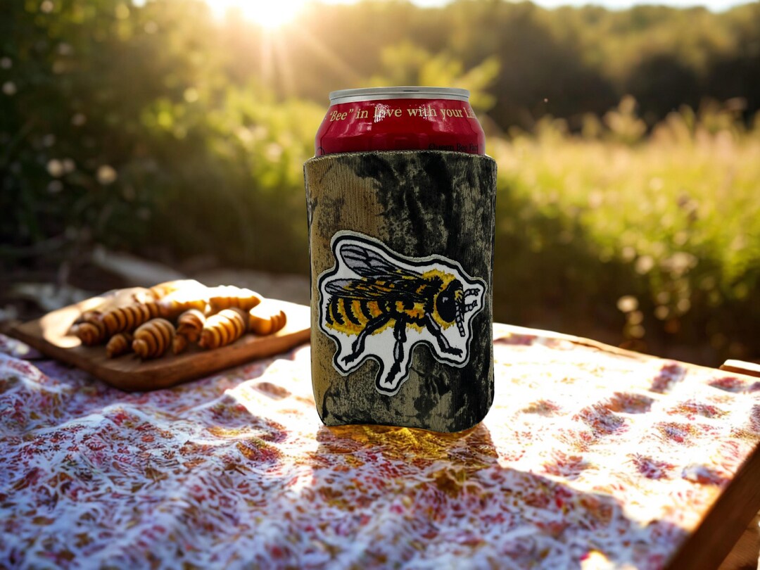 DIY, Nat Gear Camouflage Coozie With Iron-on Honey Bee Patch - Etsy