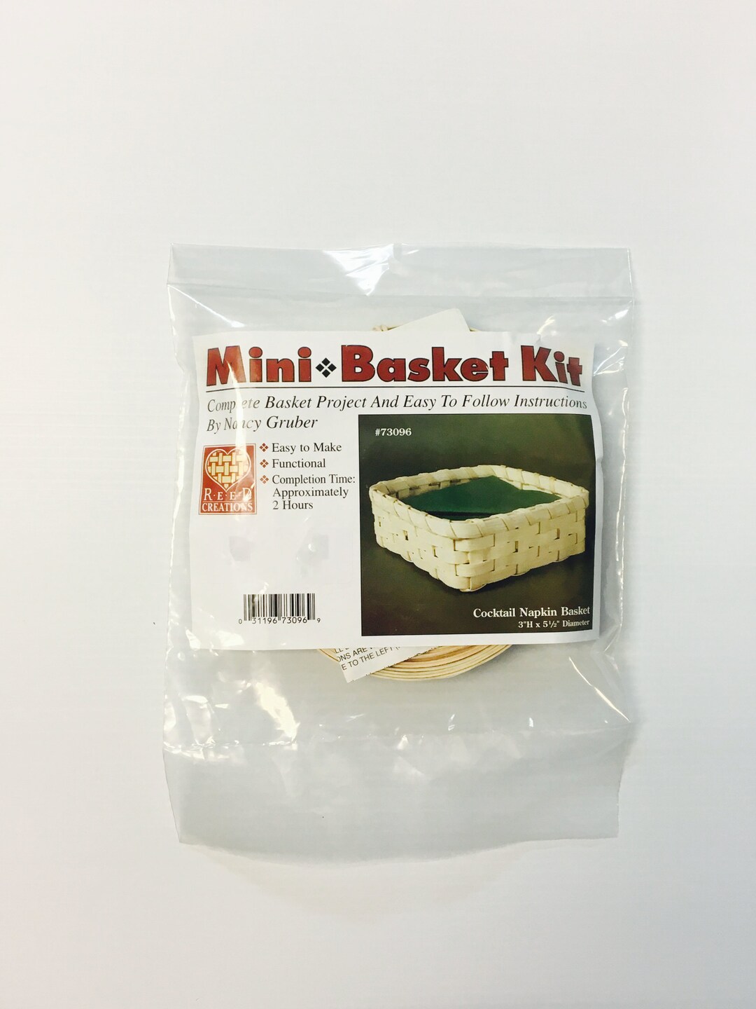 Basket Weaving Kit Cocktail Napkin Basket, Complete Basket Making Kit ...