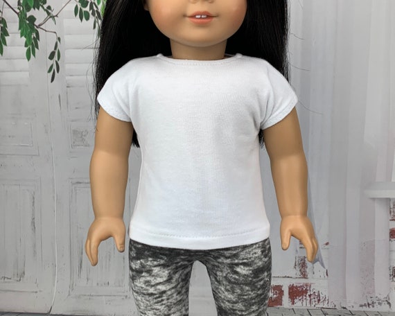 White Tee Shirt Doll Clothes Made to Fit 18 American | Etsy