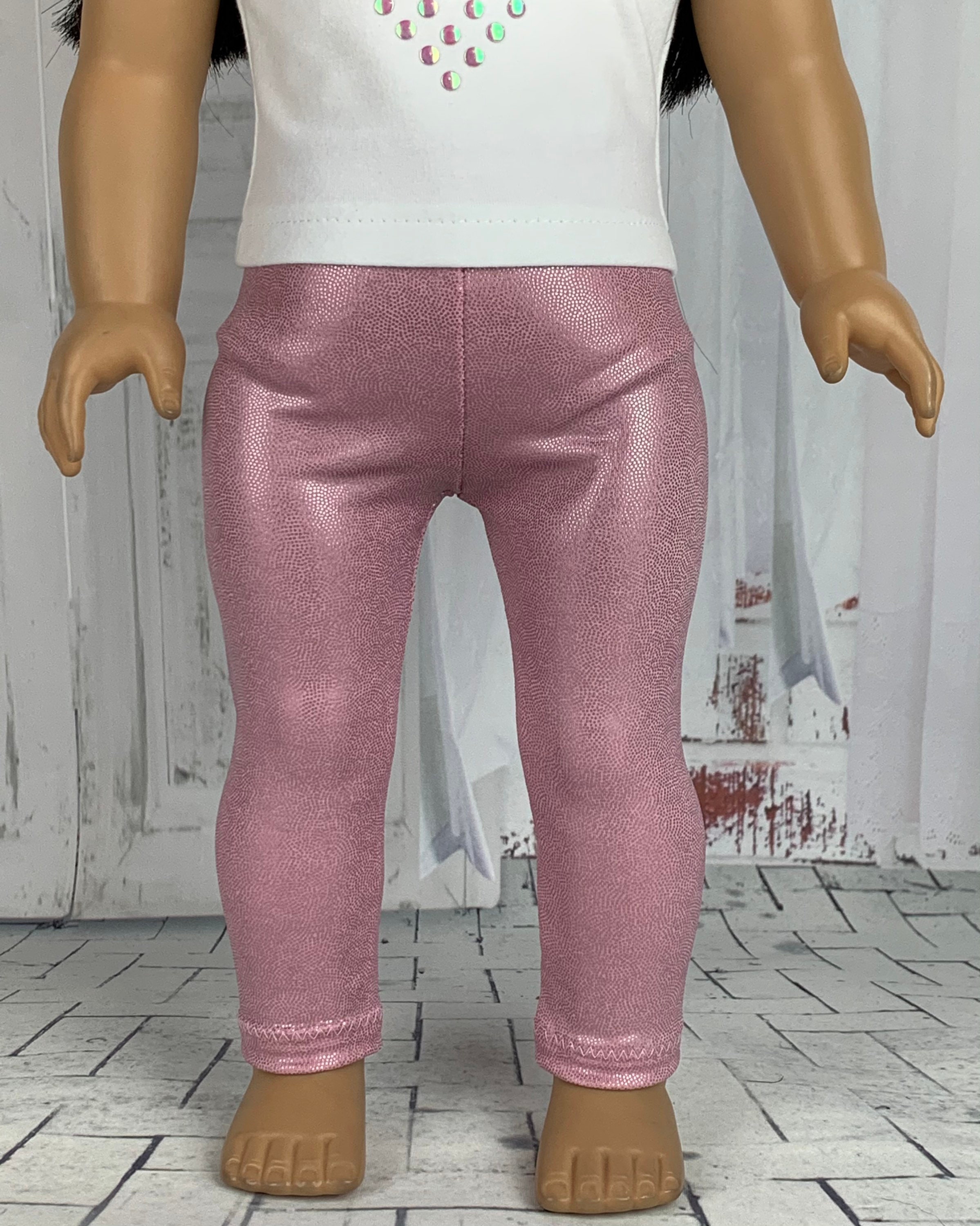 Matte Pink 18 Inch Doll Leggings - Doll Clothes Made to Fit 18" Dolls ...