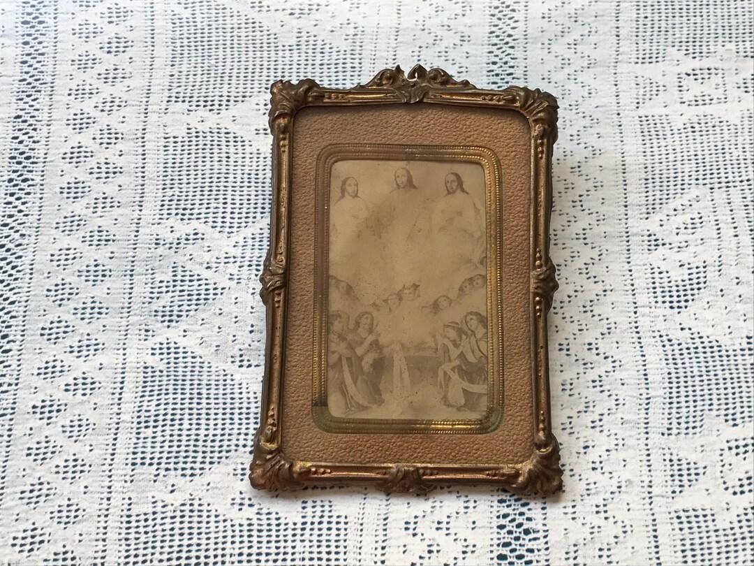 Holy Trinity, Antique Framed Image - Etsy