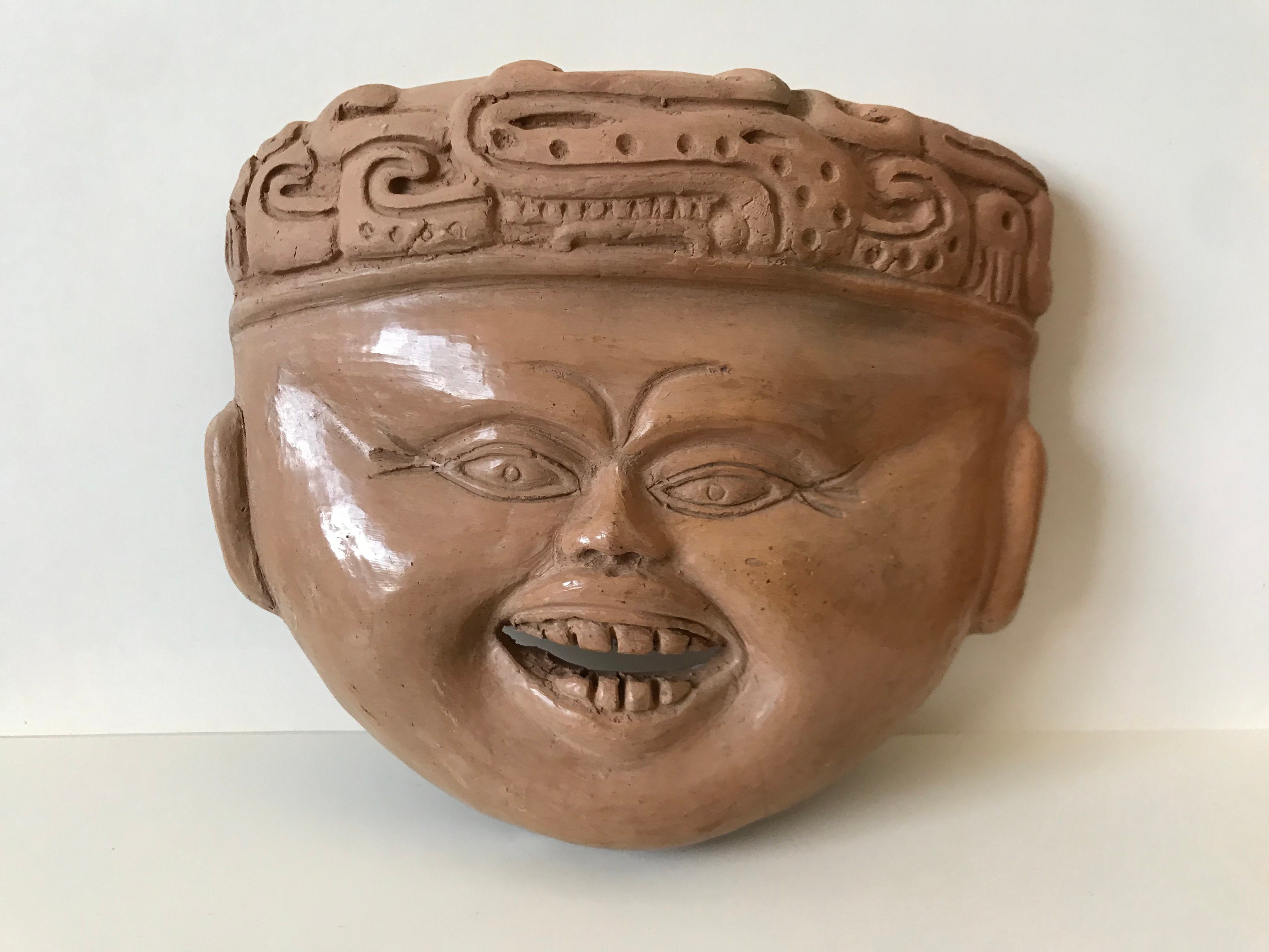 Modern Smiley Face Clay Mask. - Etsy