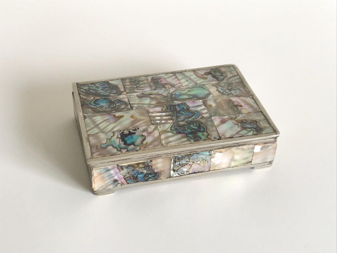 Vintage Abalone Shell Box. - Etsy