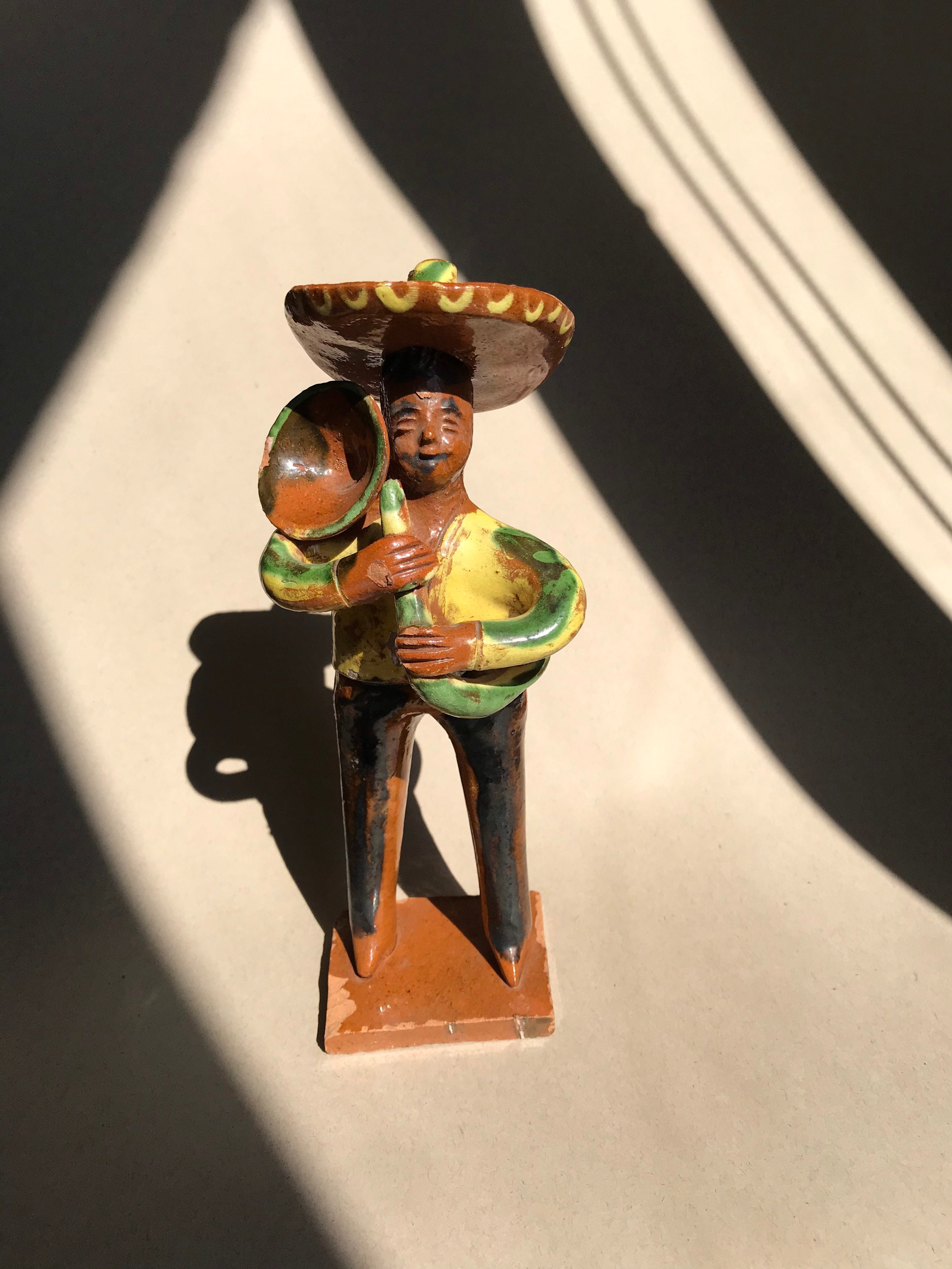 Vintage Mariachi Ceramic Figure Mexican Folk Art | Etsy