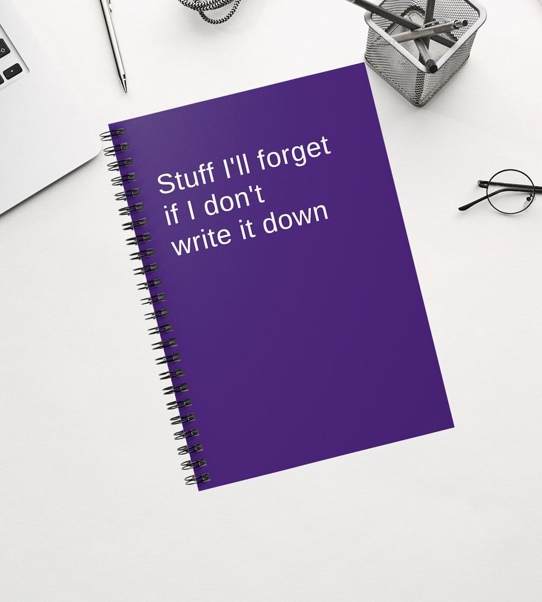Funny Notebook | Work Notebook | Coworker Gift | Fun Notebook | Stuff I ...