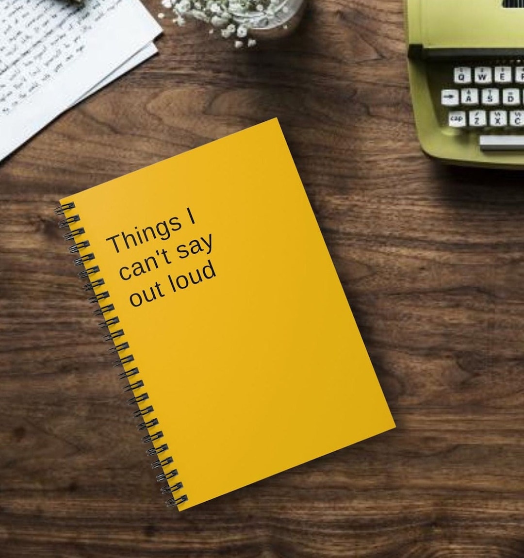 Funny Notebook | Work Notebook | Coworker Gift | Fun Notebook | Things ...