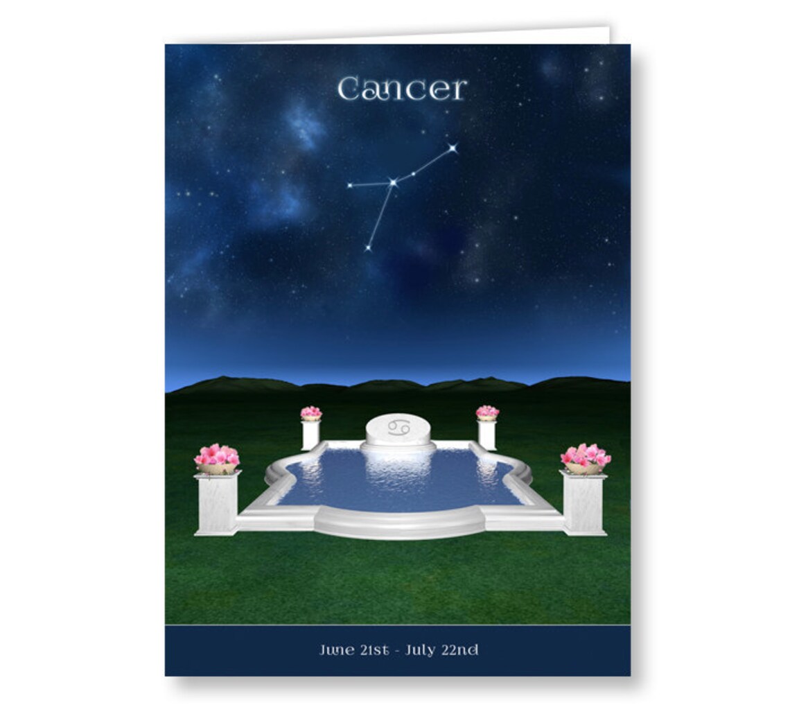 Cancer Birthday Card, Cancer Gift, Birthday Card, Mystical Card ...