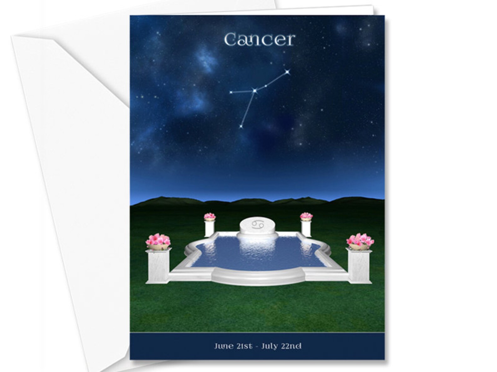 Cancer Birthday Card, Cancer Gift, Birthday Card, Mystical Card ...