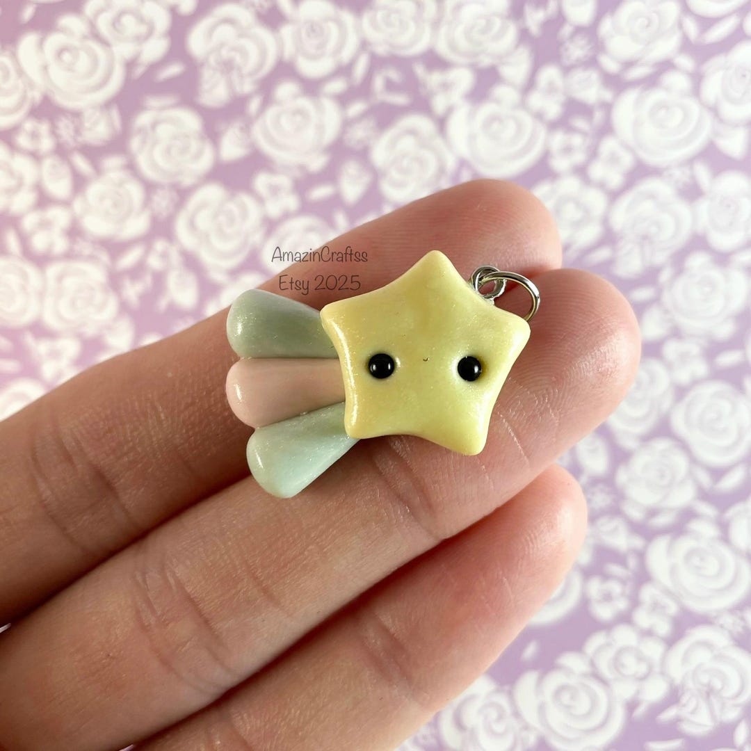 Shooting Star, Handmade, Polymer Clay Charms - Etsy