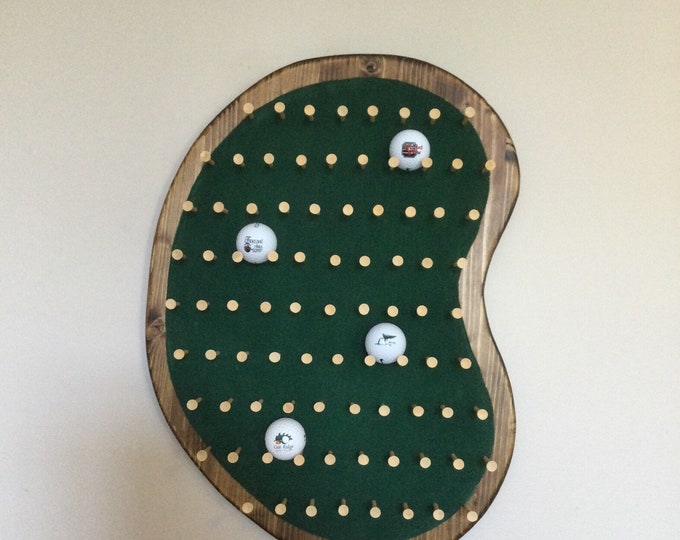 Putting Green Shaped Golf Ball Display - Etsy