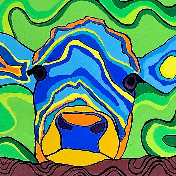 Cow Portrait - Etsy