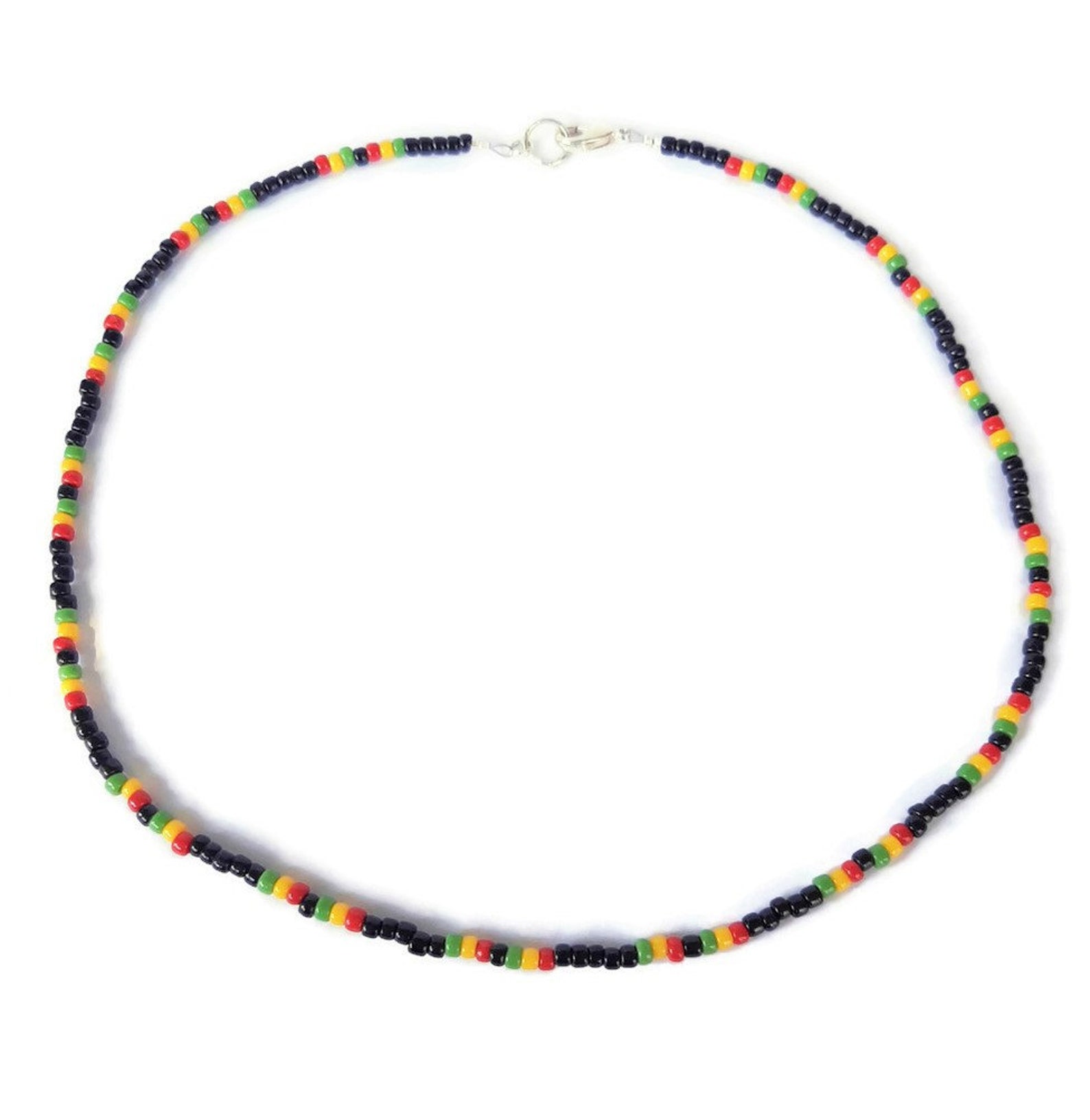 Rasta Beaded Necklace. Jamaican Necklace Reggae Necklace. | Etsy