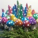 Miniature Fairy Garden Mushrooms. Black and Orange. Fairy - Etsy