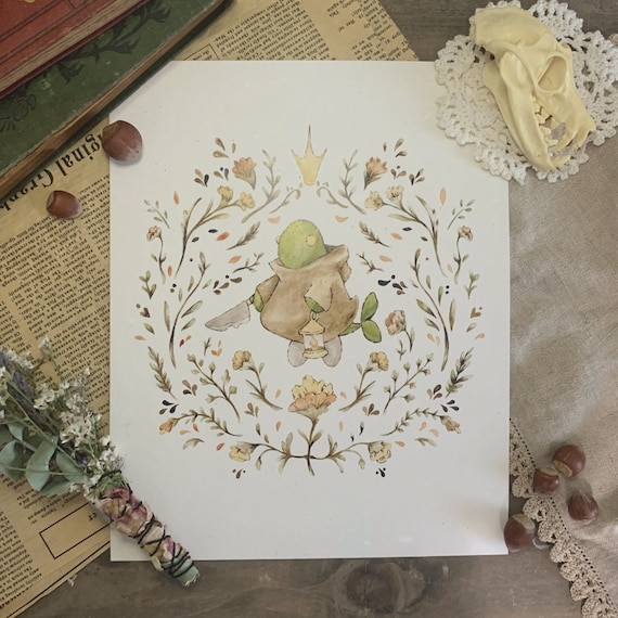 Tonberry Final Fantasy Watercolor Print - Etsy