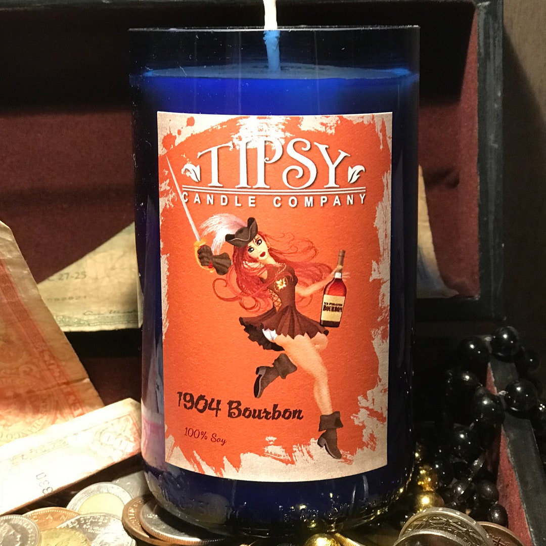 1904 Bourbon Wine Bottle Candle Soy Candle Handmade - Etsy.de