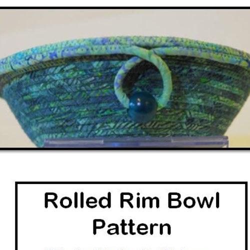Rope Bowl Instructions Rolled Rim Bowl PDF Clothesline - Etsy
