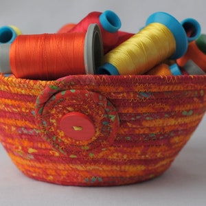 Rope Bowl Pattern: Fabric Wrapped Cord Basket (PDF Pattern) - Etsy