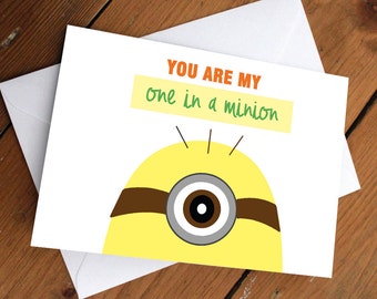 Minion card | Etsy