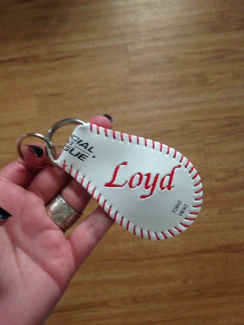 Baseball Keychain. Embroidered. Monogrammed With the - Etsy