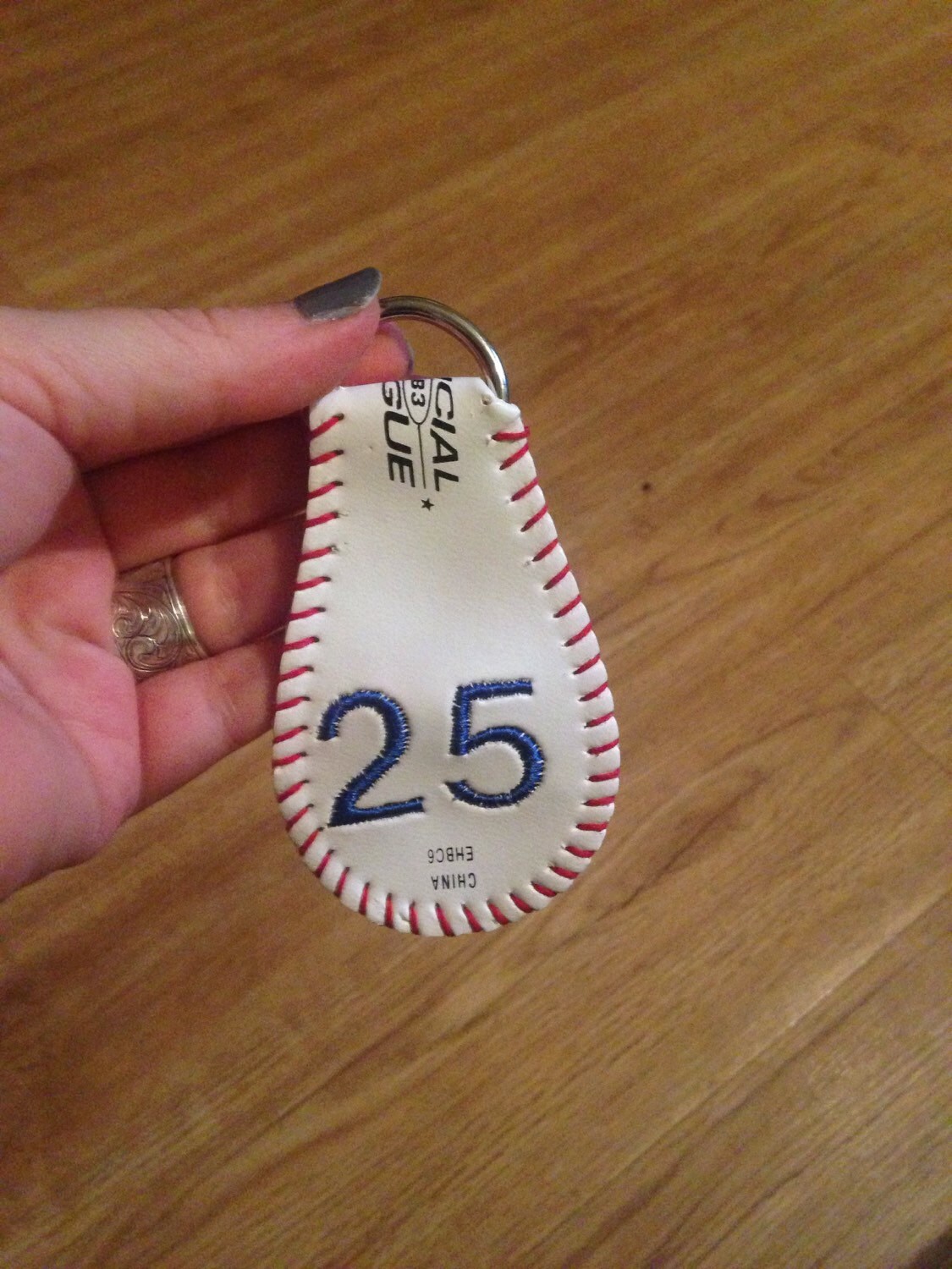 Baseball Keychain. Embroidered. Monogrammed With the - Etsy