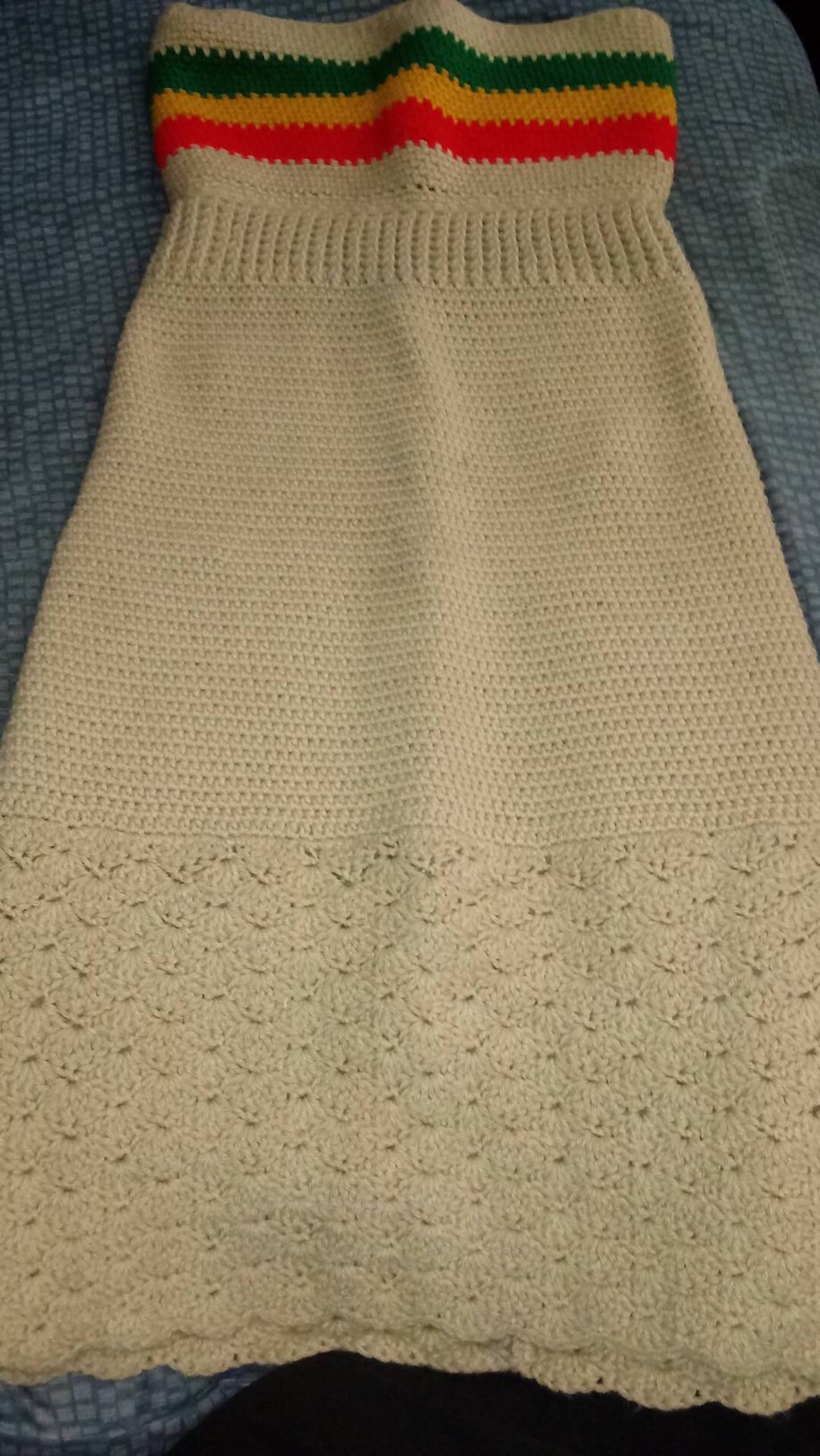 Women's Crocheted Strapless Rastafarian Dress // Crochet Dresses ...