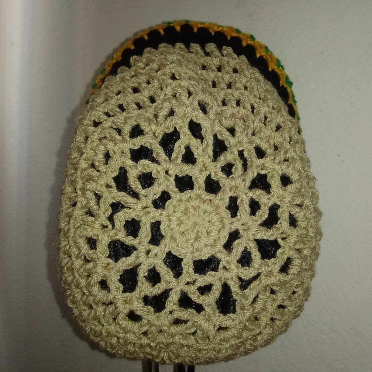 Custom Mandala Topper Jamaican Tam // Crochet Tams // Unisex Slouchy ...