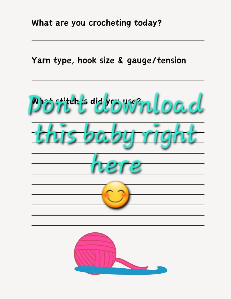 Crochet Pattern Design Template - Etsy