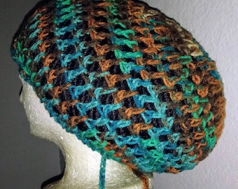 Custom Mandala Topper Rasta Tam // Crochet Tams // OOAK Unisex - Etsy