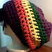 Custom Mandala Topper Rasta Tam // Crochet Tams // OOAK Unisex Slouchy ...