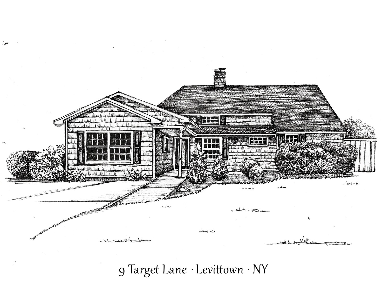 Custom House Portrait / Pen and Ink House Drawing / House Sketch / Ink ...