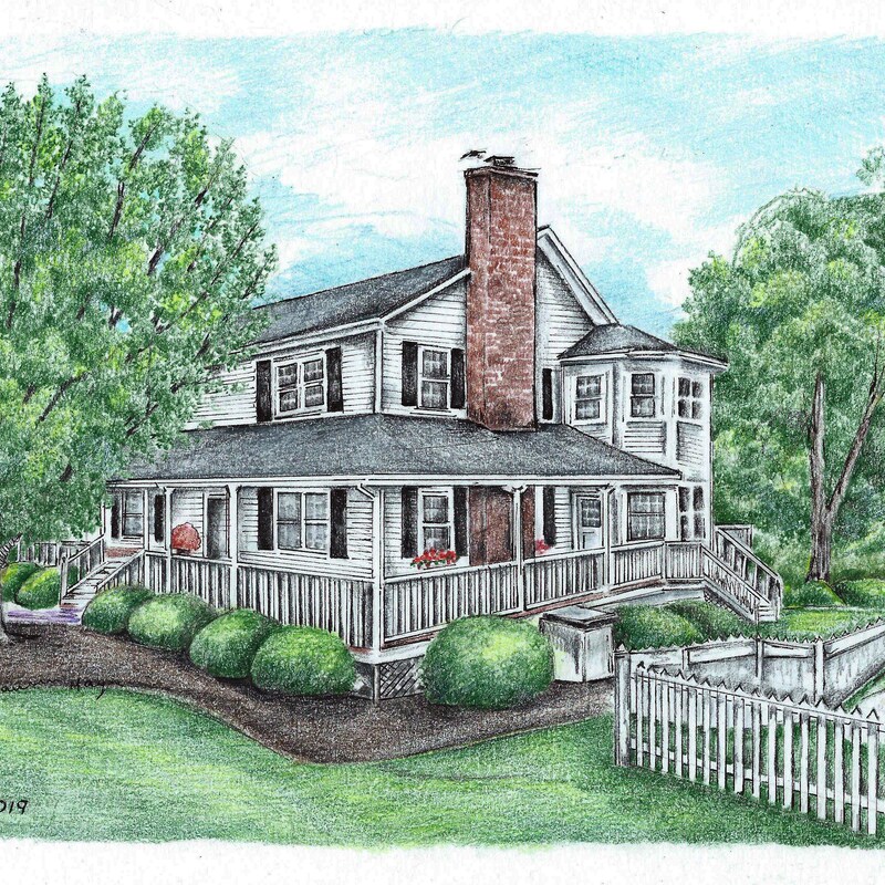 Color Pencil Drawing - Etsy