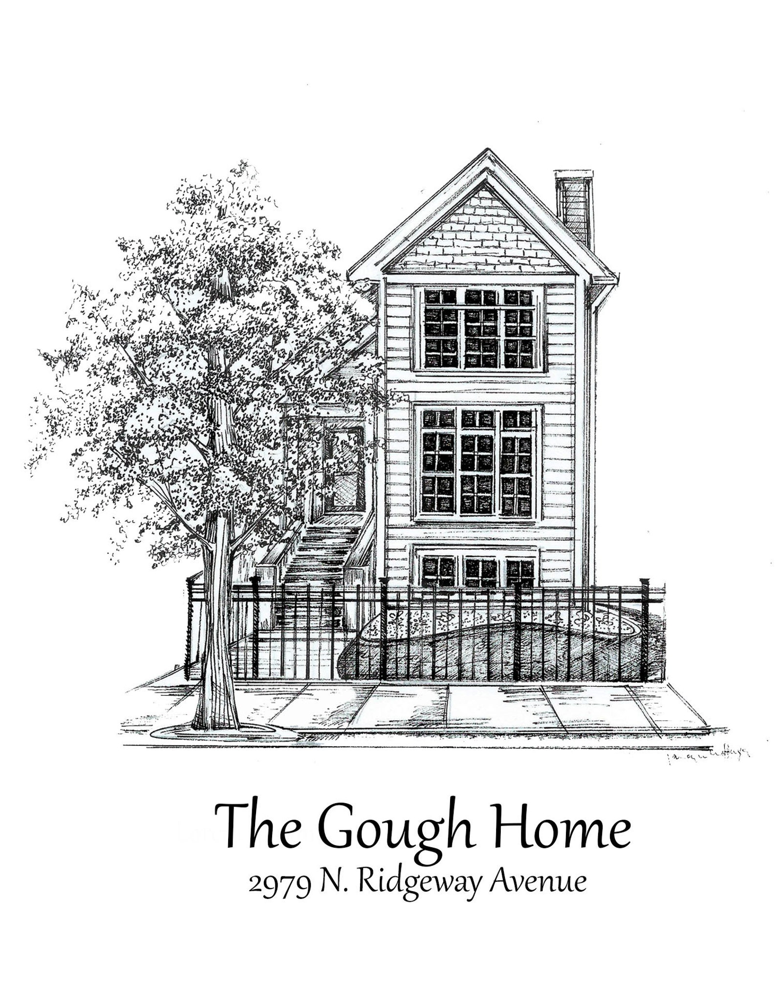 Printable Custom House Drawing/ House Sketch/ Pen and Ink - Etsy