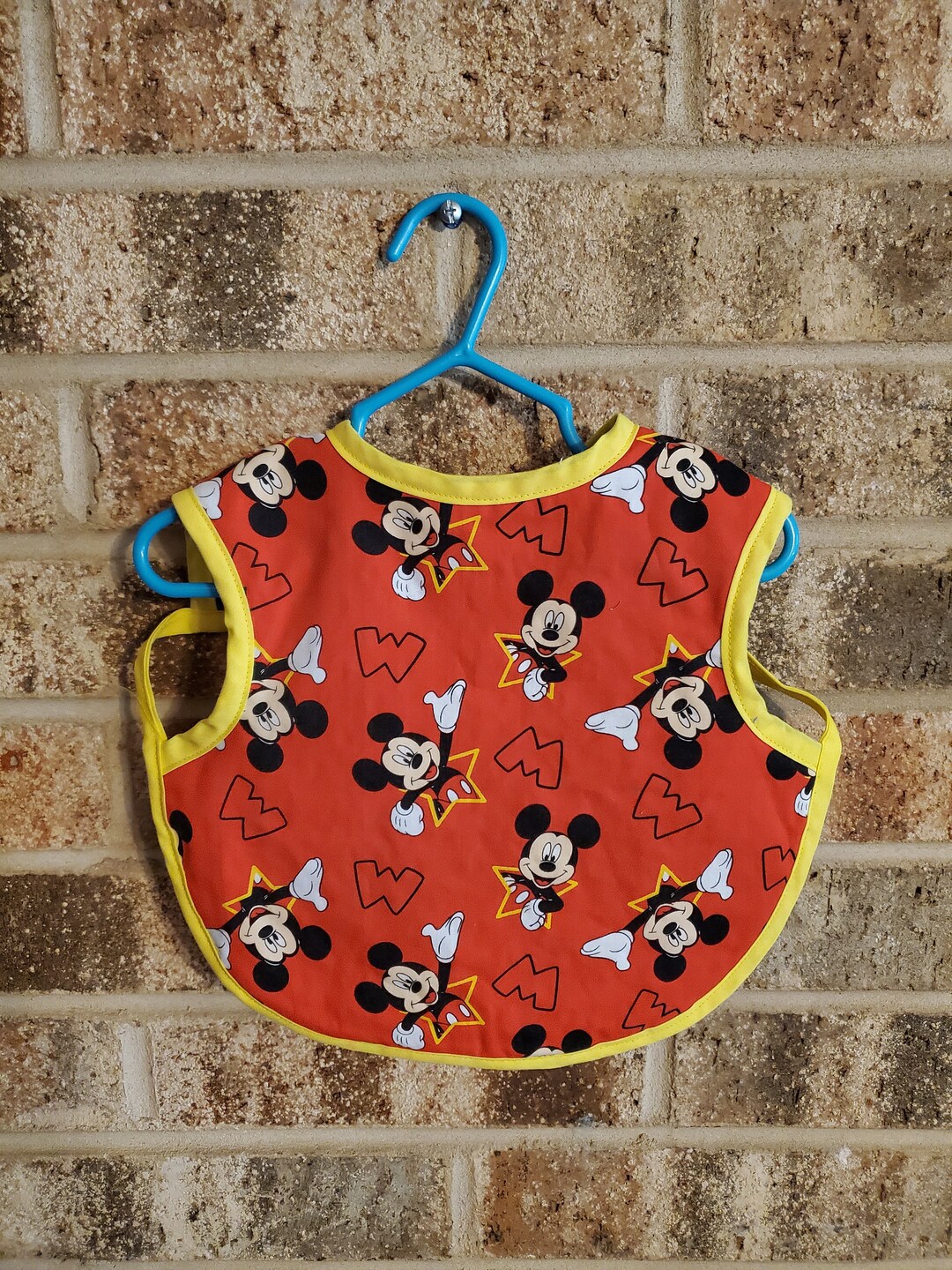 Ready to Ship Mickey Mouse Bib Apron, Toddler Bib, Crafting Bib Apron ...