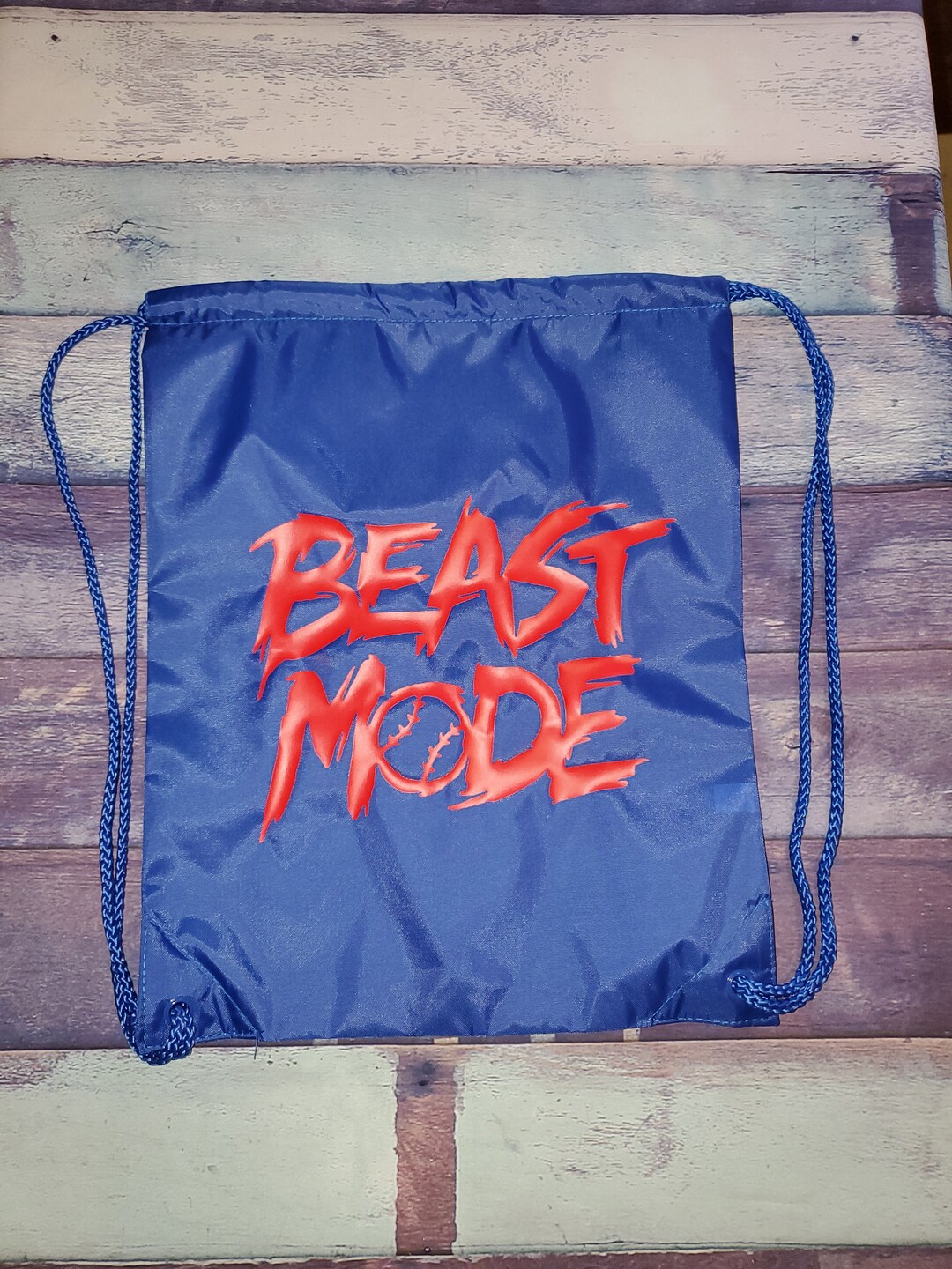 Ready to Ship Beast Mode Baseball Softball Drawstring Bag, Cinch Bag ...