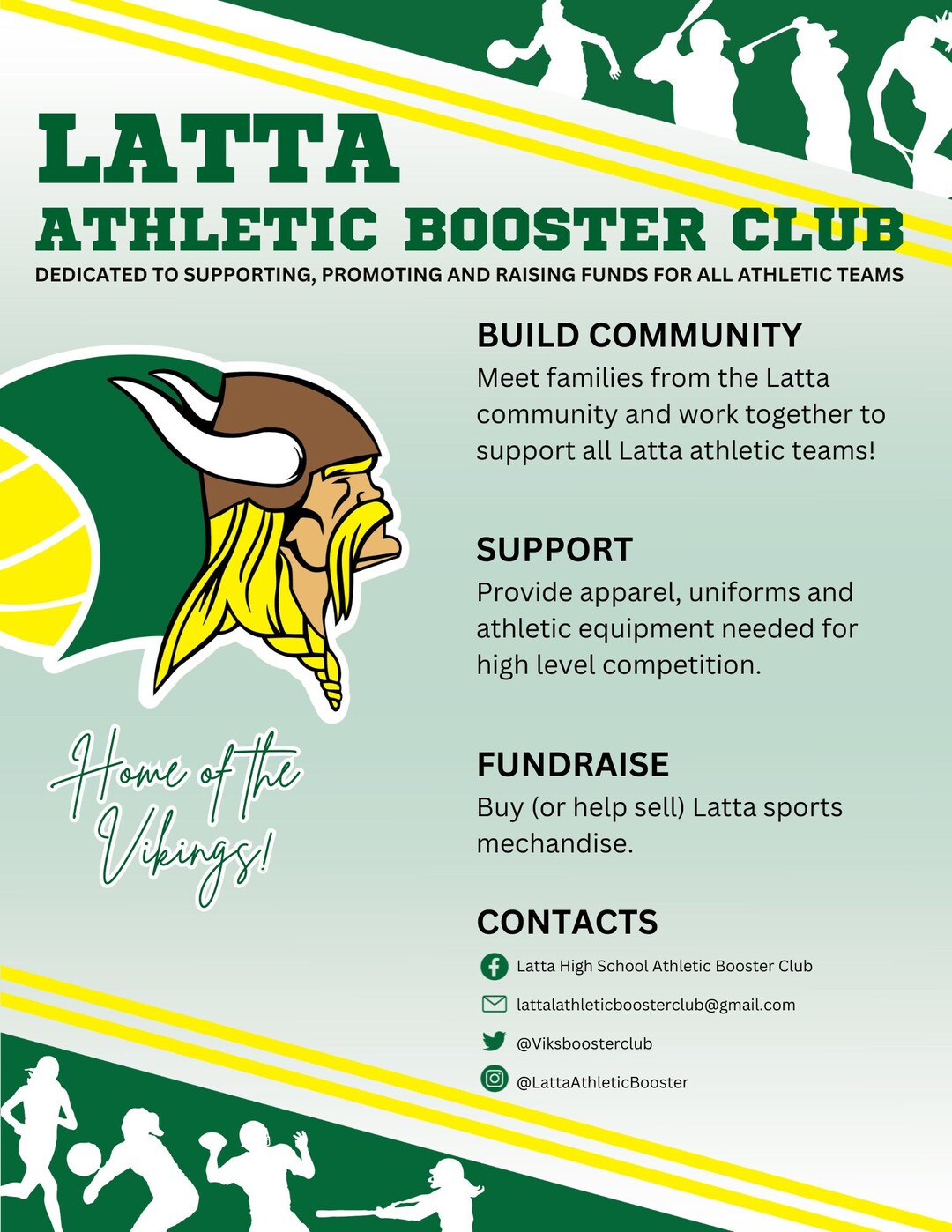 Booster Club Flyer Template: Editable Canva Layout (digital Download ...