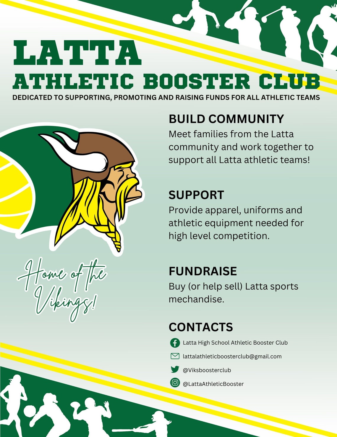 Booster Club Flyer Template: Editable Canva Layout (digital Download ...