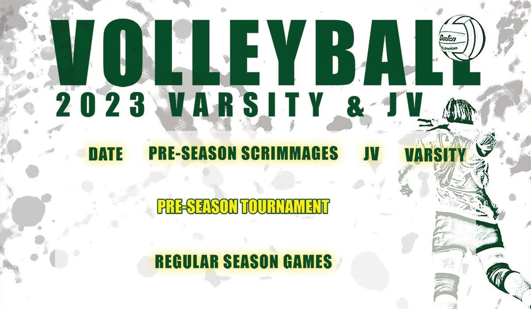 Volleyball Schedule Template - Etsy