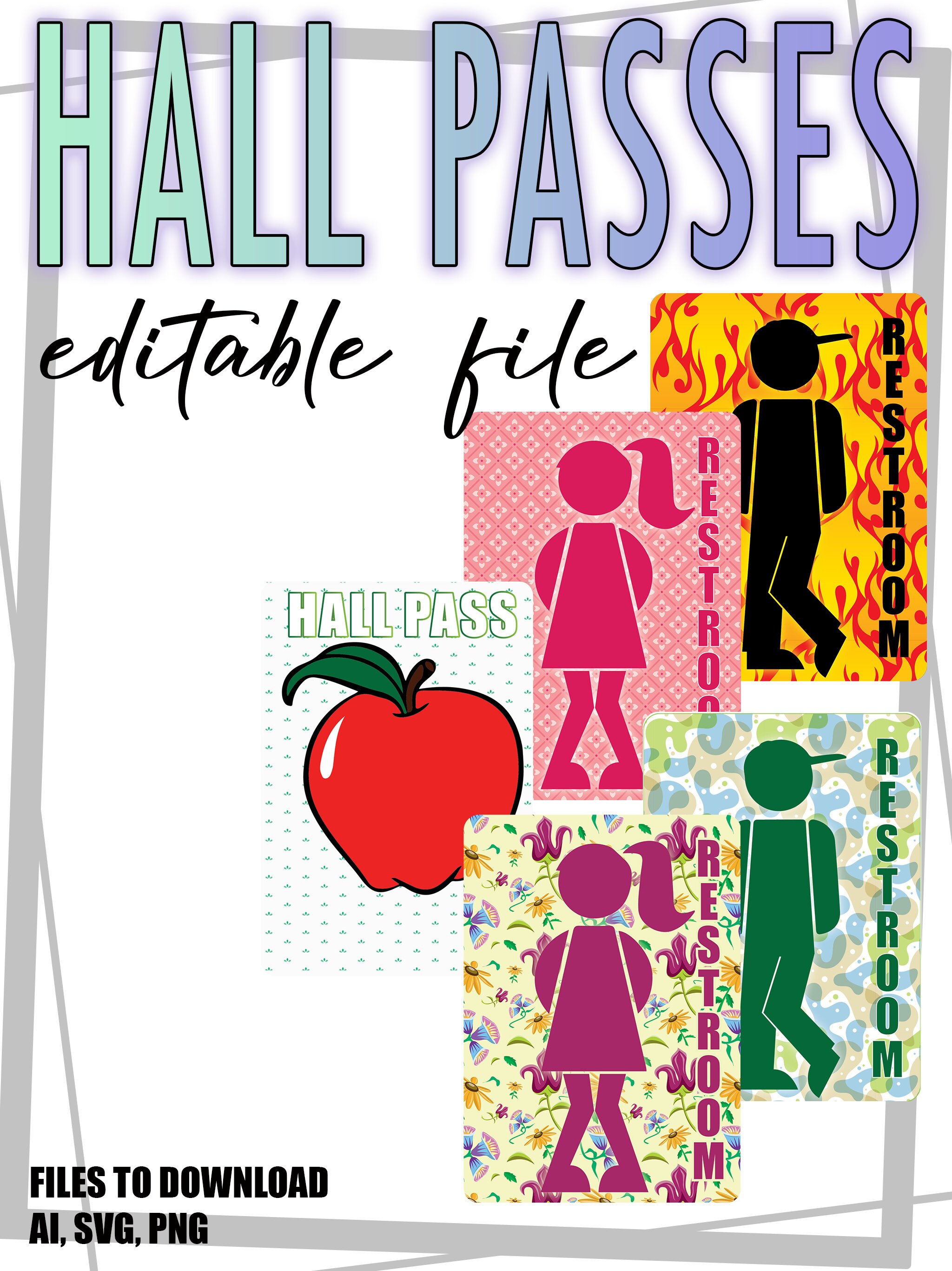 Hall Pass Clip Art
