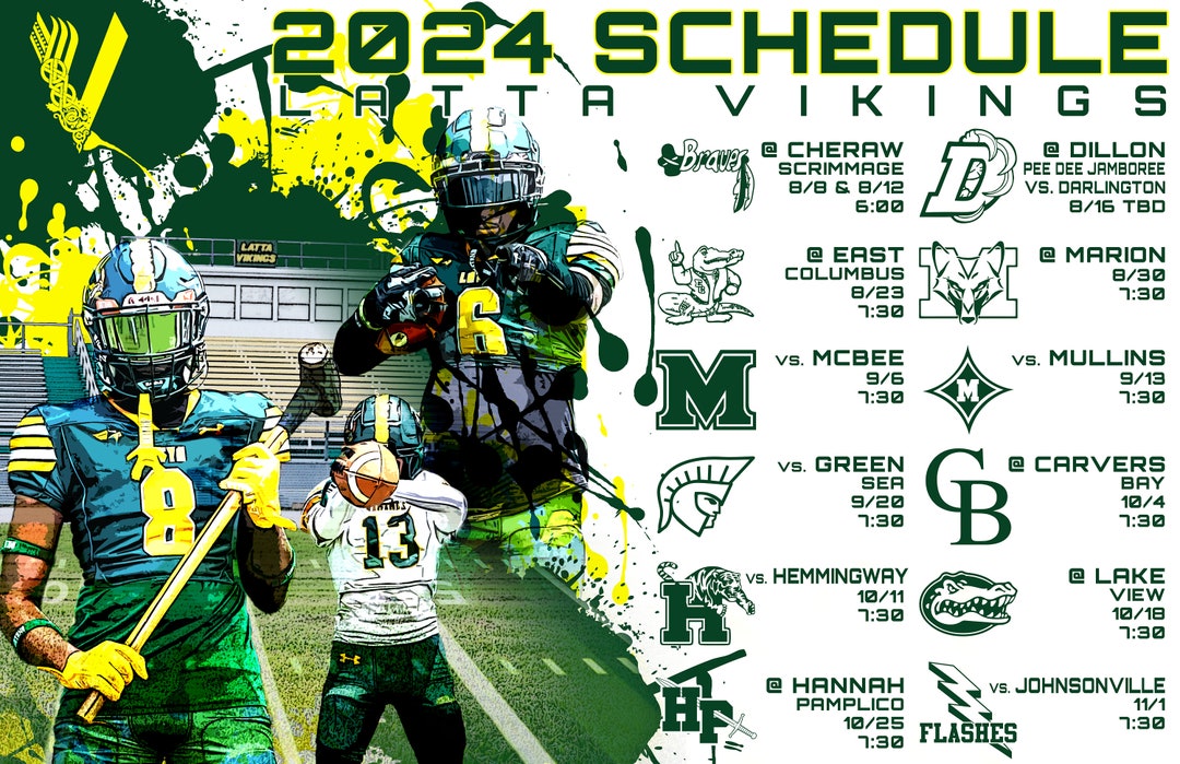 Custom Sports Schedules/ Posters - Etsy