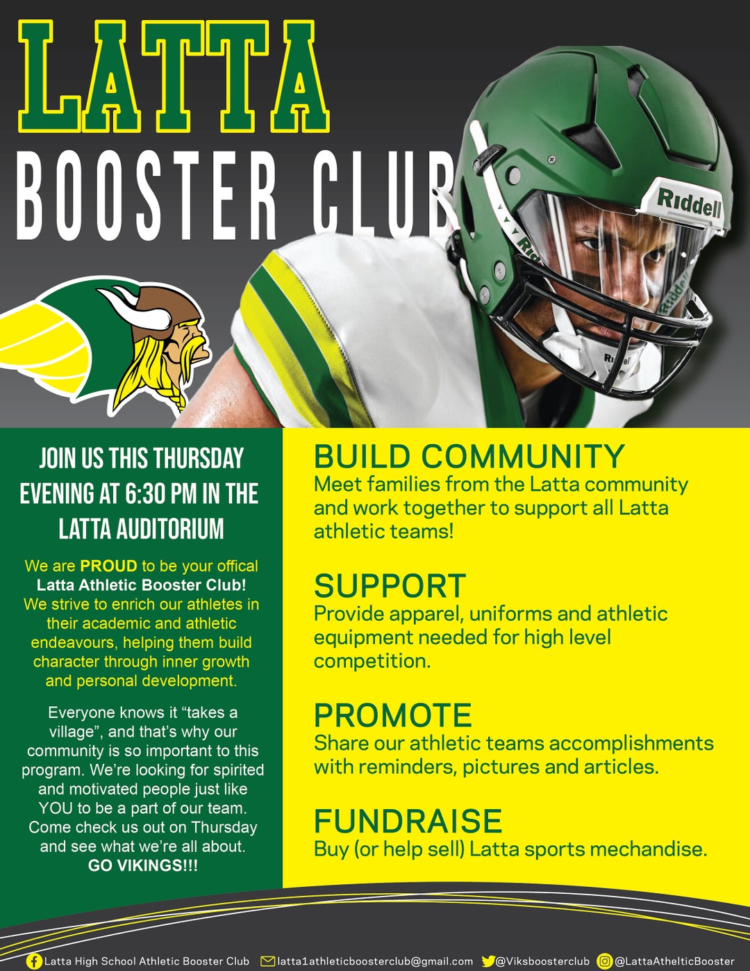 Booster Club Template - Etsy