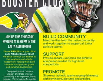 Booster Club SVG PNG JPG Downloadable File - Etsy