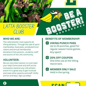Booster Club Canva Template: High School Athletics (editable) - Etsy