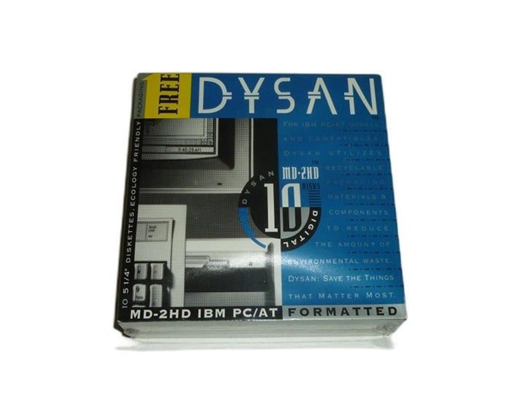 Dysan 5 1/4 Inch Floppy Disks 10 Pack MD-2HD 1.2 MB - Etsy