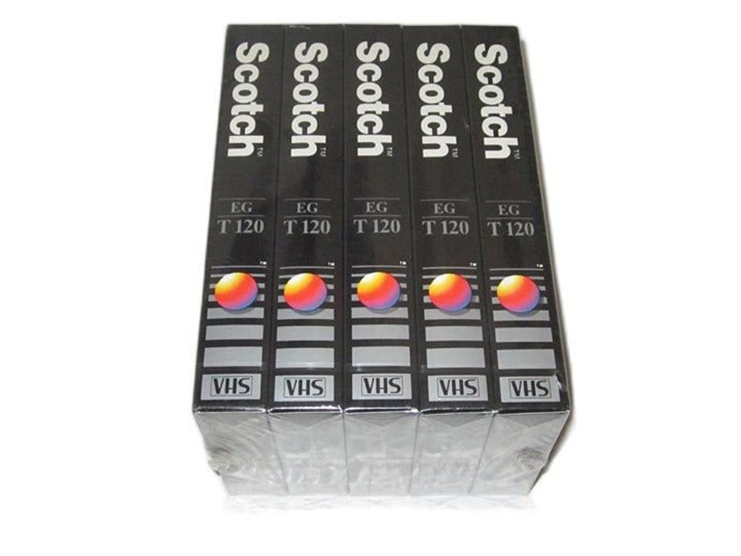 Scotch EG T-120 VHS Video Cassettes 5 Pack - Etsy