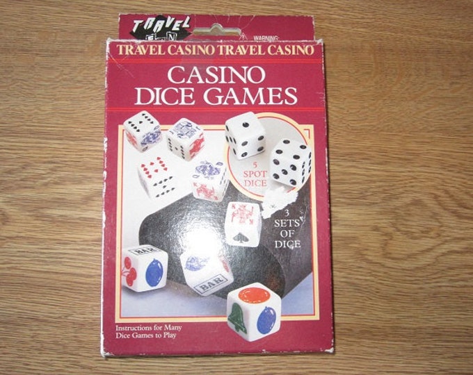 Casino Dice Games 1995 by Cardinal-complete - Etsy