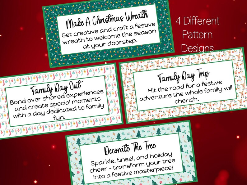 Advent Calendar Printable, Christmas Countdown, Family Activities ...